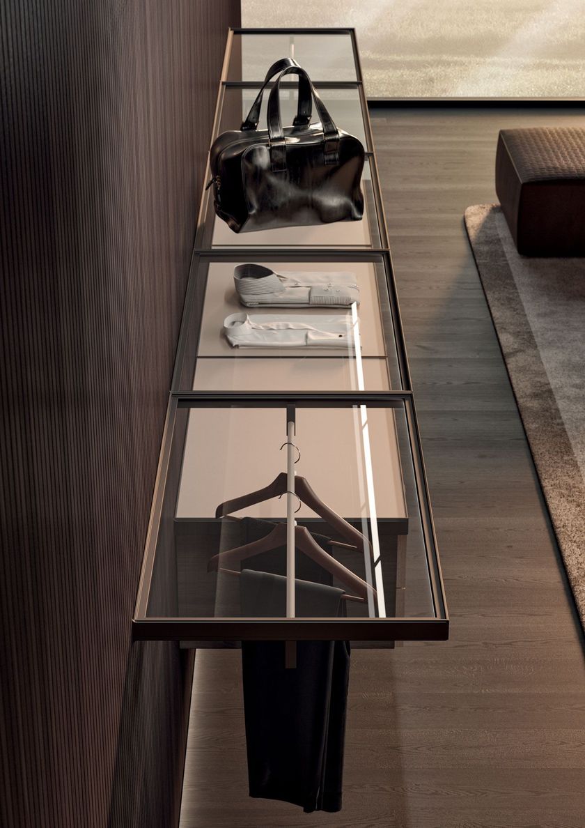 PALO ALTO WALL Wooden walk-in wardrobe By MisuraEmme | design Gianni ...