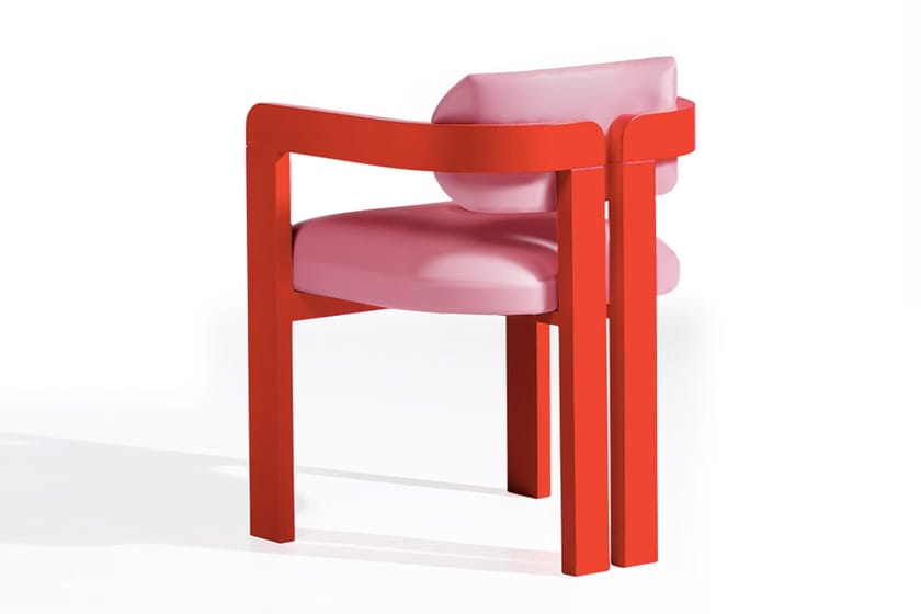 VÈRTIGO Fabric easy chair with armrests By Moanne