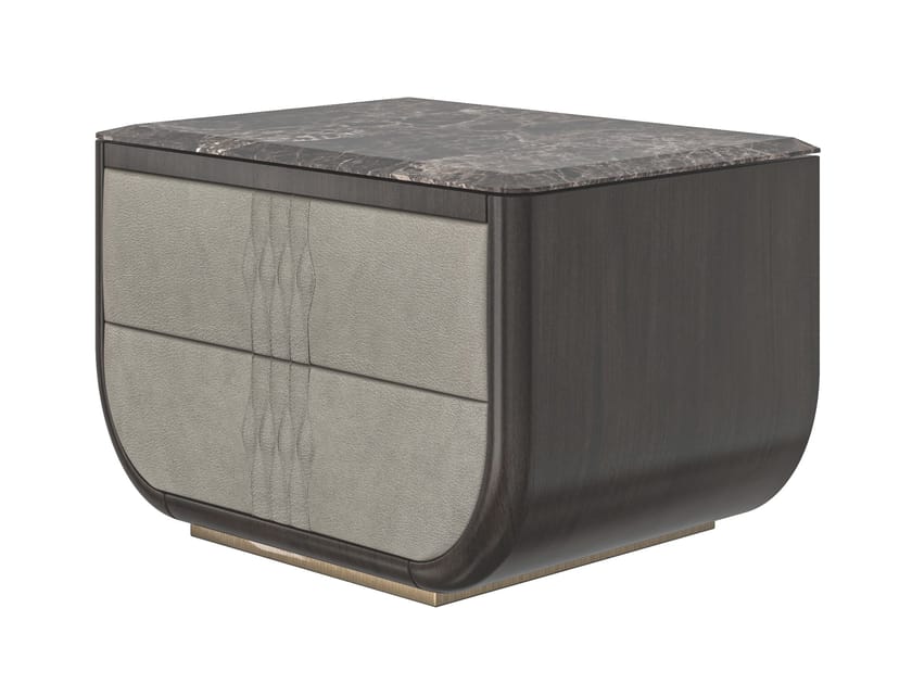 ELEGANT CURVED Bedside table By Modenese Luxury Interiors