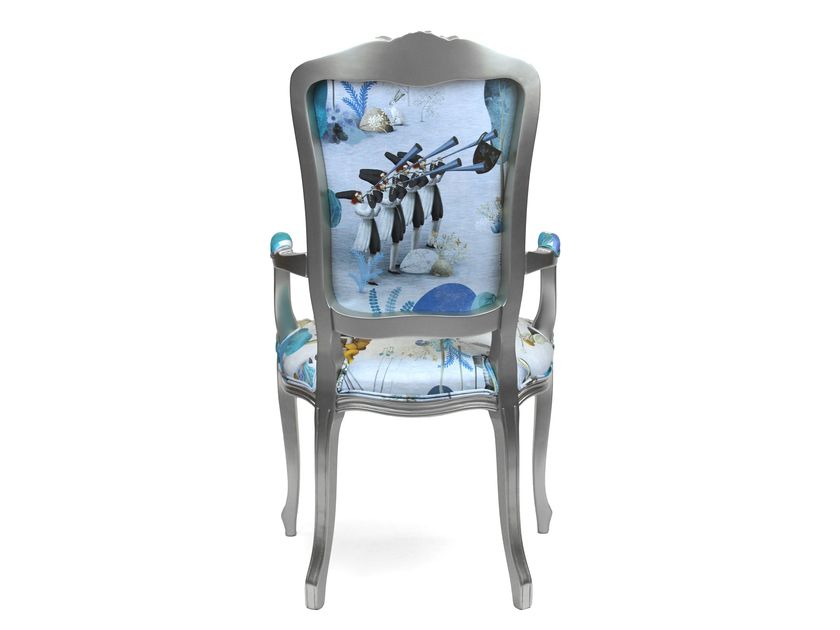 266 MICHELLE Beech chair with armrests By Modonutti