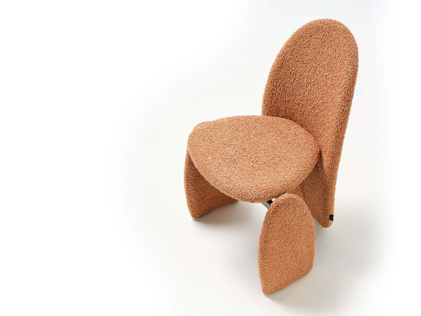 LUNEE Fabric chair without armrests By Mogg