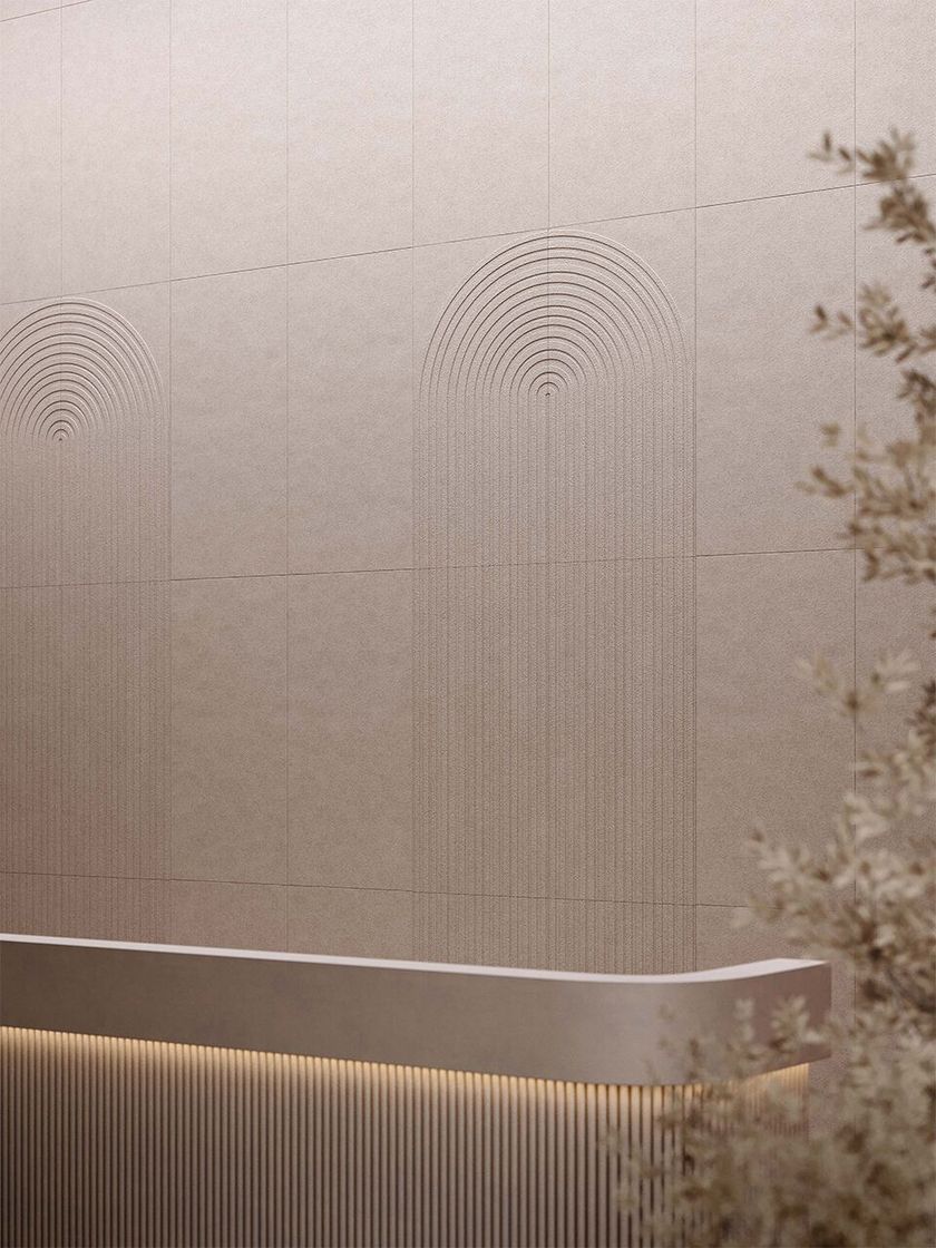 PLUMA ARCO Mycelium Acoustic panel / wall tiles By Mogu