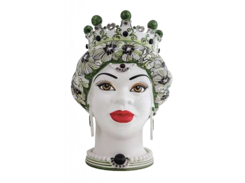 ASTARTE 5 Terracotta Moorish head By Mosche Bianche