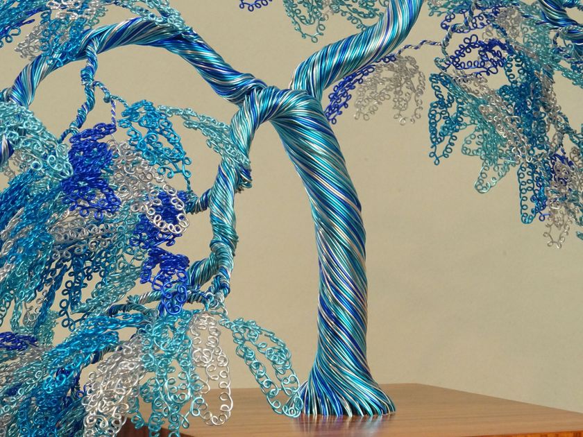 LIGHT BLUE Sculpture By Mosche Bianche