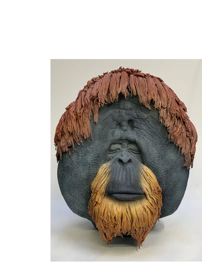 MACACO NORMALE Sculpture By Mosche Bianche