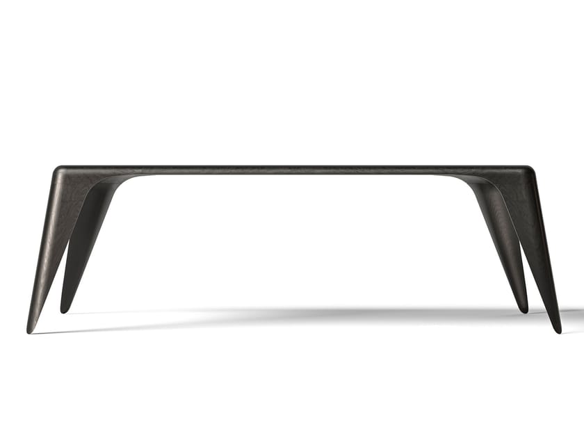 BOOMERANG Rectangular wooden dining table By Mozea