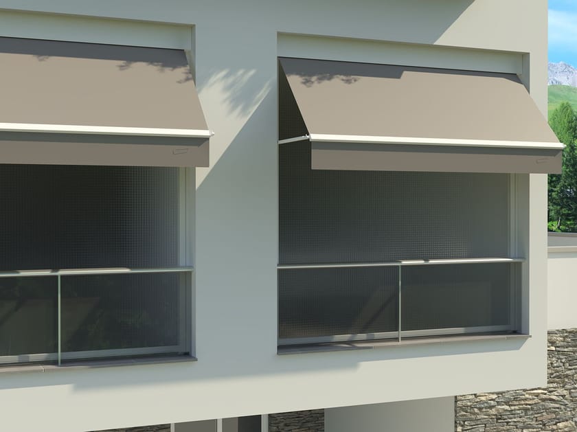 WINTER BALKON Estores de enrolar / varanda com fecho vertical em PVC ...