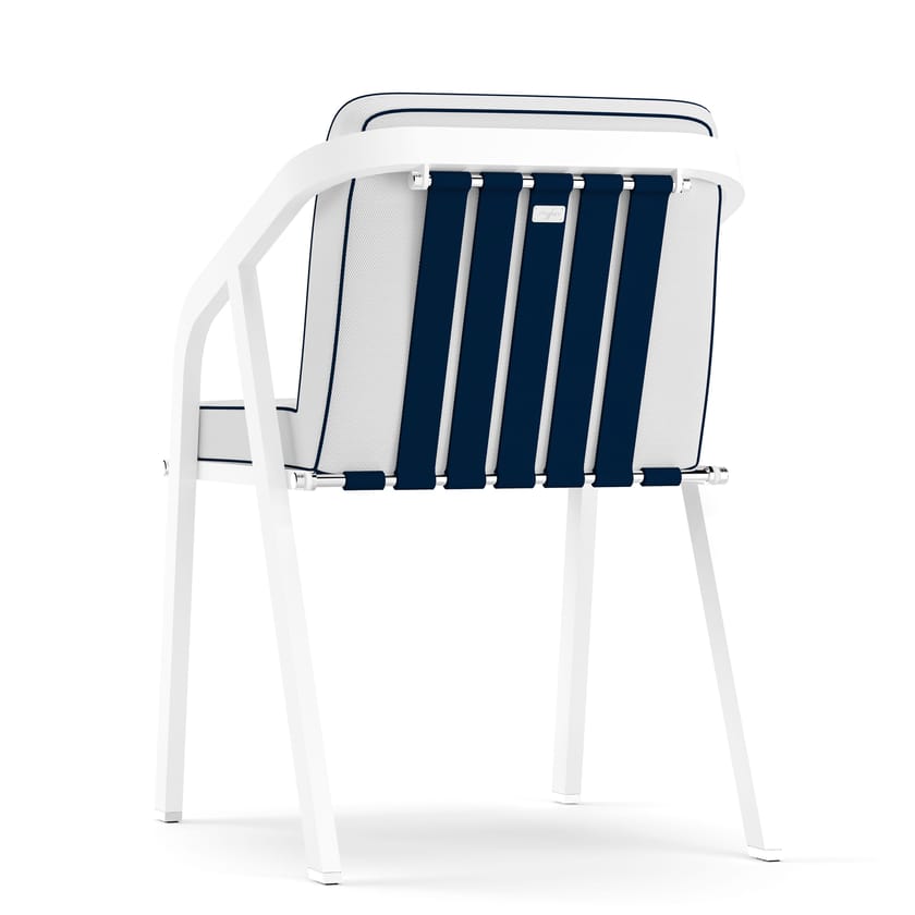 RIBBON Fabric garden chair with armrests By Myface