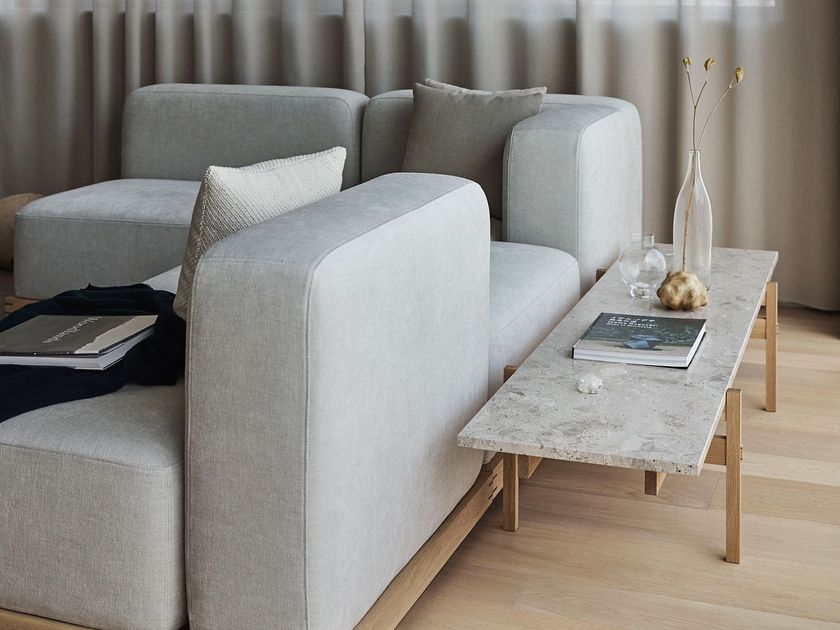 N-S02 | Armchair with armrests Modular fabric armchair with armrests By ...