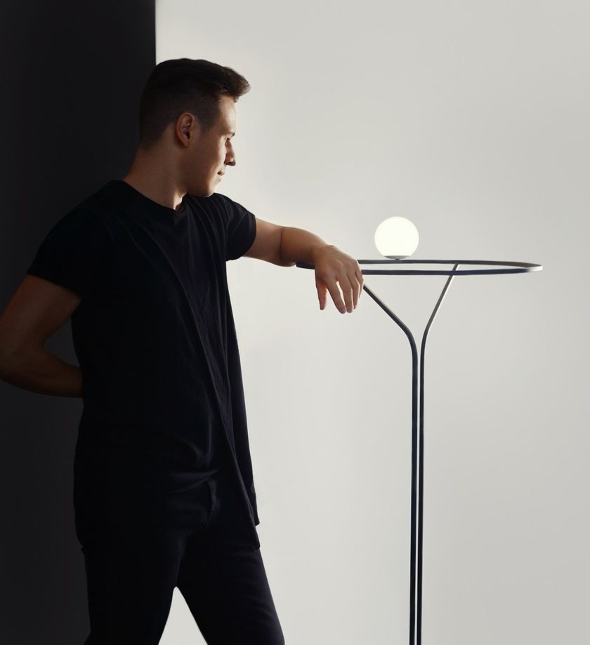 NA LINII LED powder coated steel floor lamp By SVITANOK | design Artem ...