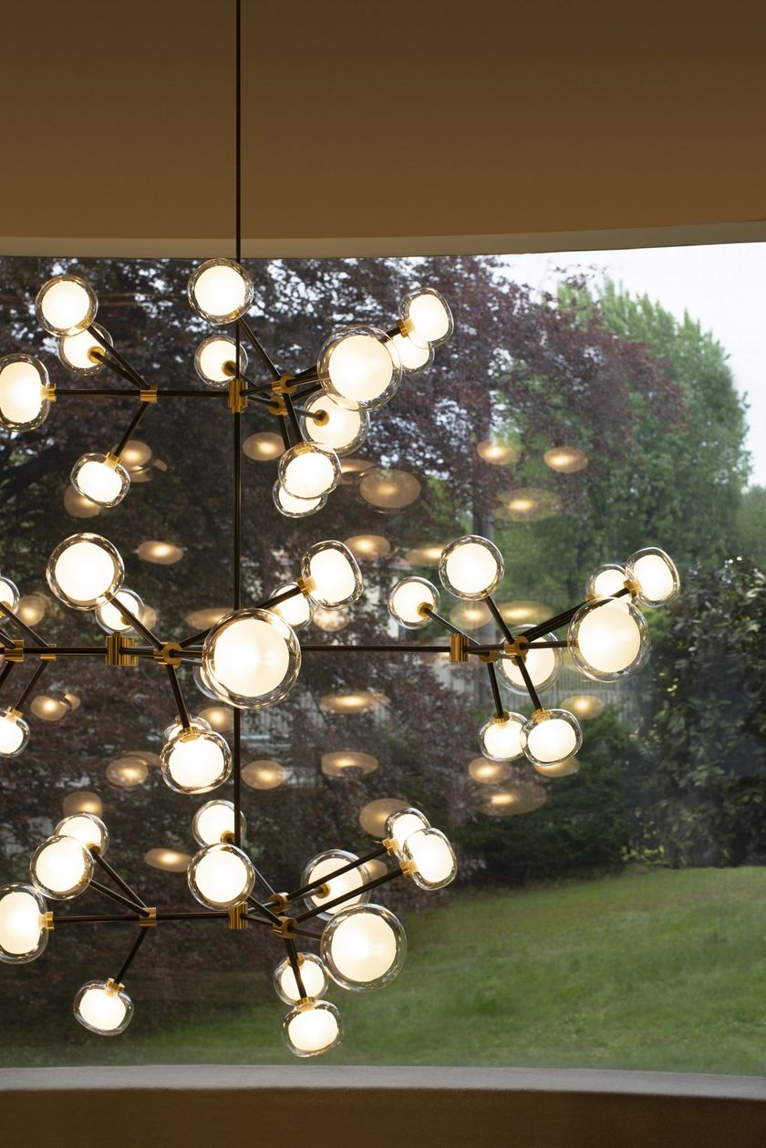 NABILA Metal chandelier By Tooy | design Corrado Dotti