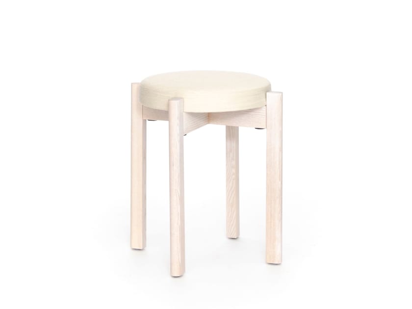 NAKU Low wooden stool By Inno | design Harri Korhonen