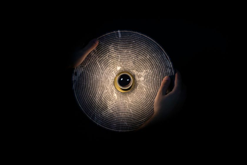 Indirect light marble wall light NAMI By Guillaume DUNAN