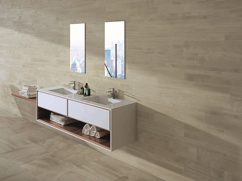 Technical porcelain wall/floor tiles with concrete effect NANOFORMA ...