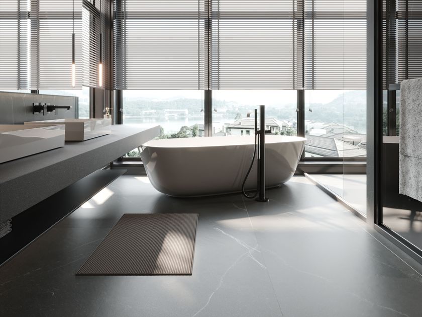 FORLI Porcelain stoneware wall/floor tiles with marble effect By NANOGRESS
