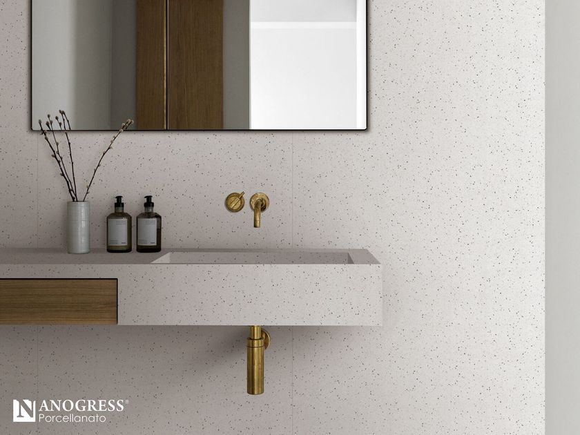 NEVE Pavimento/rivestimento in gres porcellanato effetto terrazzo ...
