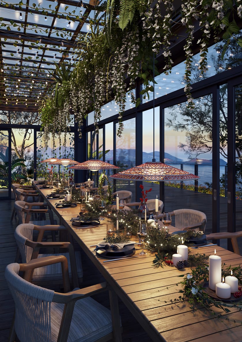 NANS S/55 OUTDOOR Outdoor pendant lamp By Bover | design Joana Bover