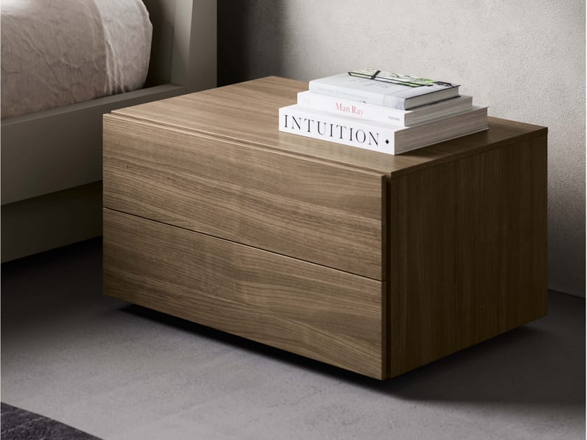 NAP | Walnut bedside table Nap Collection By JESSE design Mario Mazzer