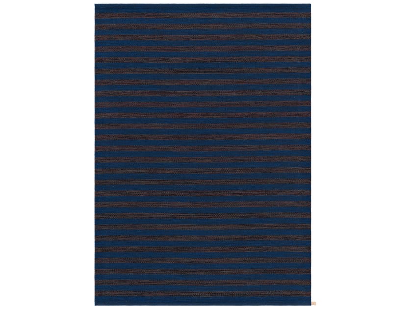 Rectangular striped wool rug NARROW STIPE ICON By Kasthall