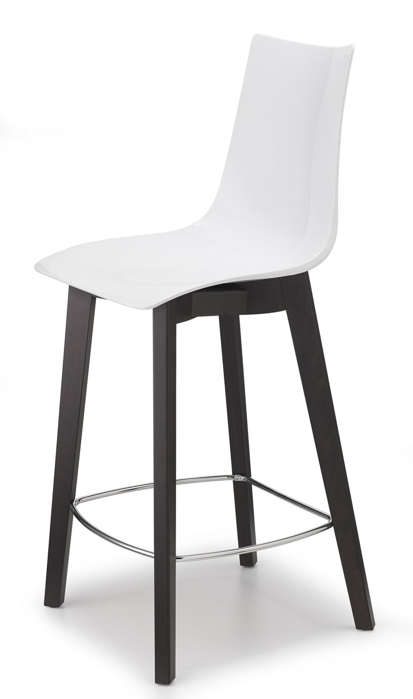 NATURAL ZEBRA ANTISHOCK Banqueta alta de policarbonato By SCAB DESIGN ...