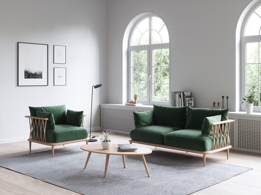 2 seater wooden sofa NATURE DOUBLE Nature Collection By Fenabel design Carlesi Tonelli - Area44