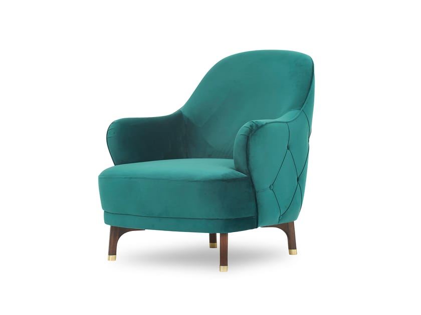 Fabric armchair with armrests NAVONA | Fabric armchair Navona ...
