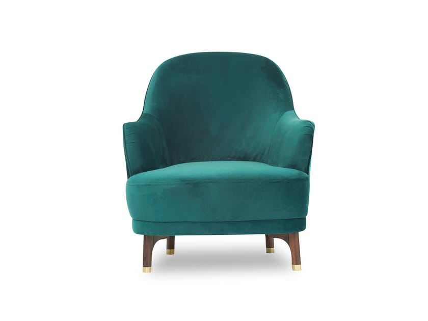 Fabric armchair with armrests NAVONA | Fabric armchair Navona ...