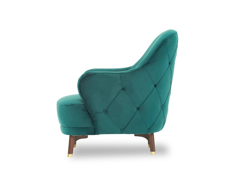 Fabric armchair with armrests NAVONA | Fabric armchair Navona ...