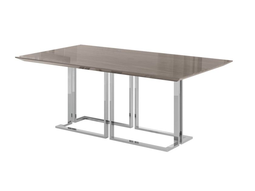 Rectangular steel and wood dining table NEBRASKA By FRATO