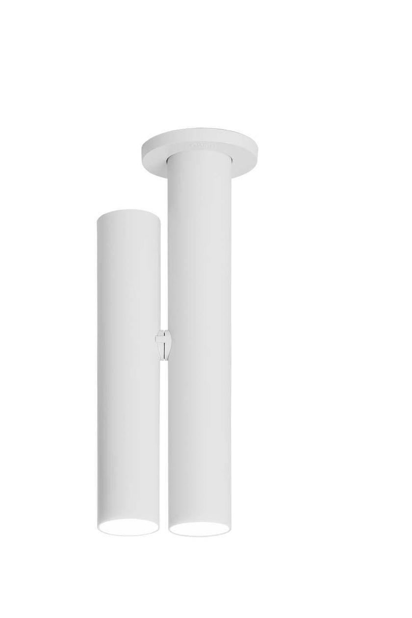 TUBES LED aluminium ceiling lamp By NEMO | design Charles Kalpakian