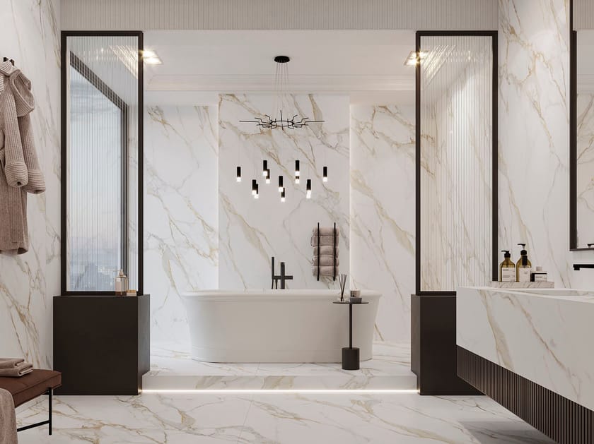 CALACATTA ROMA Neolith wall/floor tiles with marble effect By NEOLITH