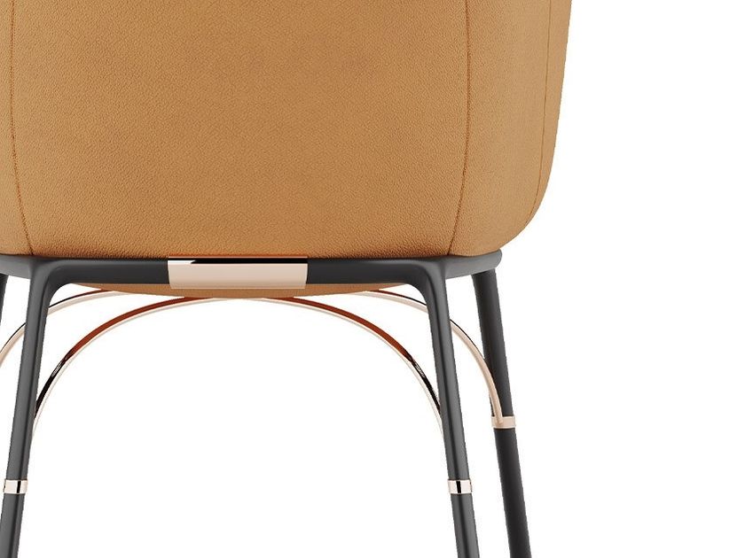 NERO Fabric garden chair with armrests By Myface