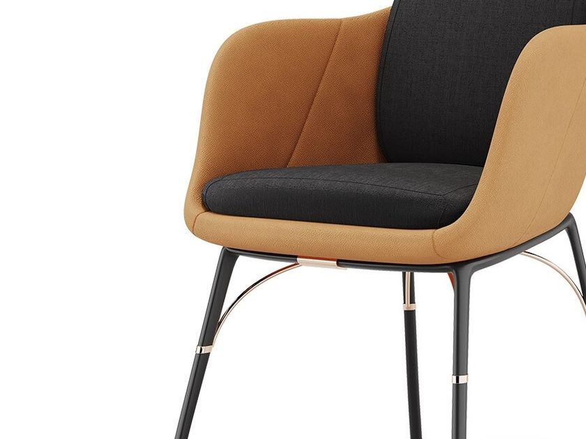 NERO Fabric garden chair with armrests By Myface