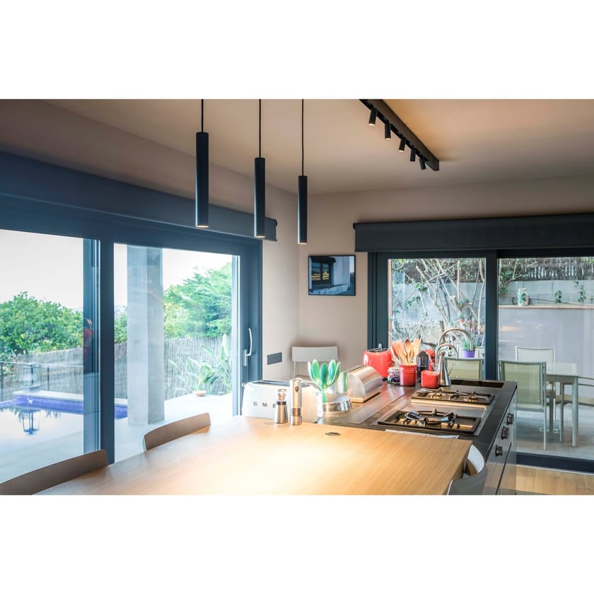 LED aluminium Track-Light NESO HOLE Neso Collection By Faro Barcelona