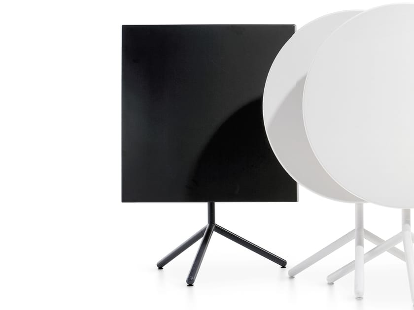 NETT T | Square table Square drop-leaf aluminium dining table By ...