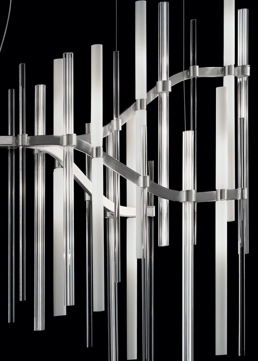 NEVA Metal and glass pendant lamp By Euroluce Lampadari | design Daniel ...