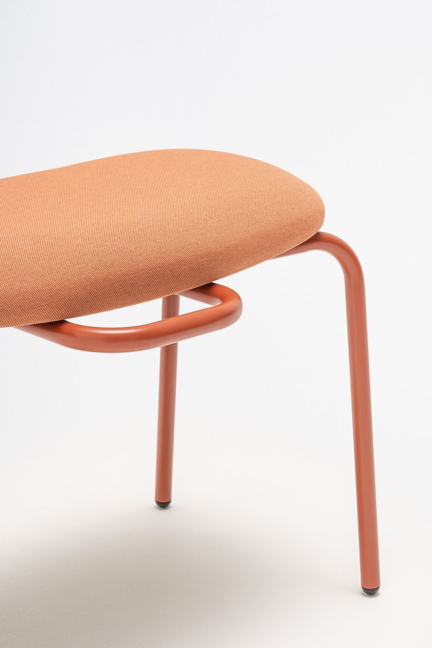 NEW SCHOOL Upholstered fabric footstool By MDD
