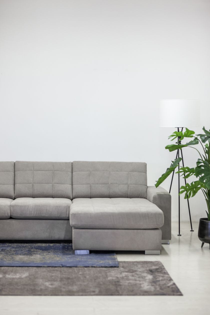 Corner fabric sofa with chaise longue NEW YORK By GRAFU