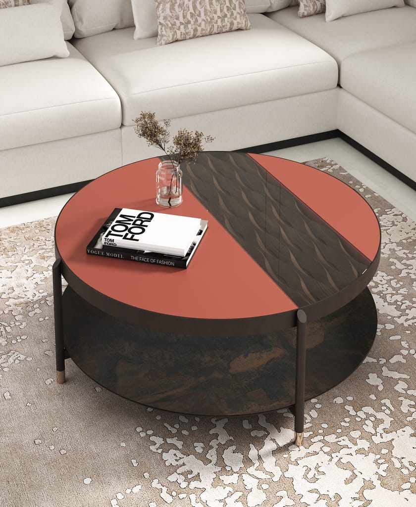 NEWTOWN Tables basses ronde en bois By animovel | design Christophe Lecomte