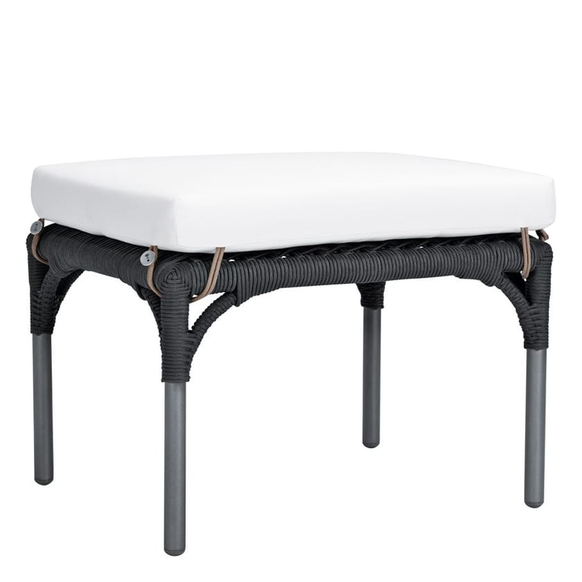 NEXUS Rectangular polypropylene garden footstool By JANUS et Cie