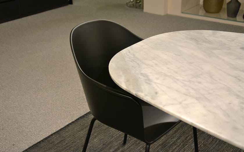 Oval marble table NIBBLES WOOD GRIGIO NUVOLATO By Maami Home design ...