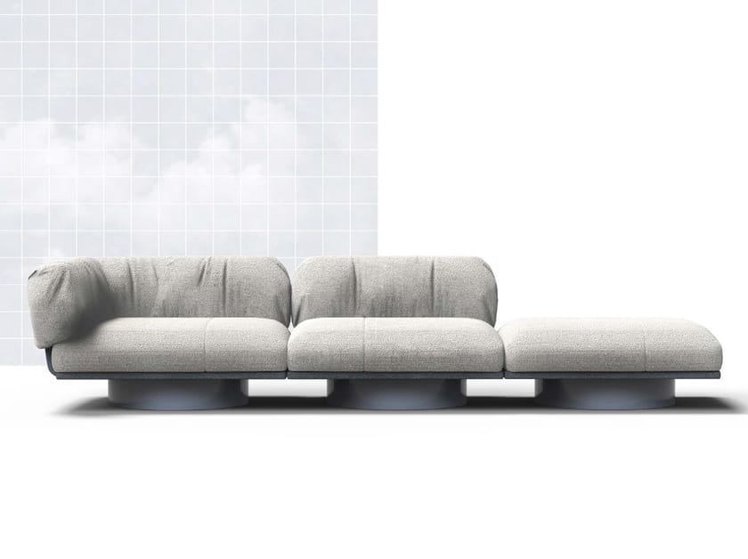 BREAK Straight modular fabric sofa By NICOLINE