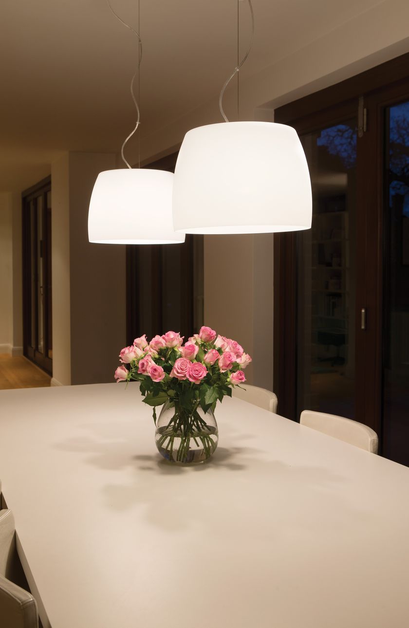 Lampada a sospensione a LED in vetro opale NIMIS 350 By Astro Lighting