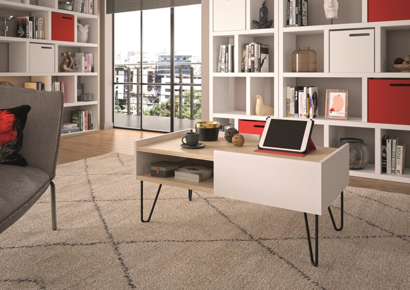 NINA Tables basses rectangulaire en bois By TemaHome