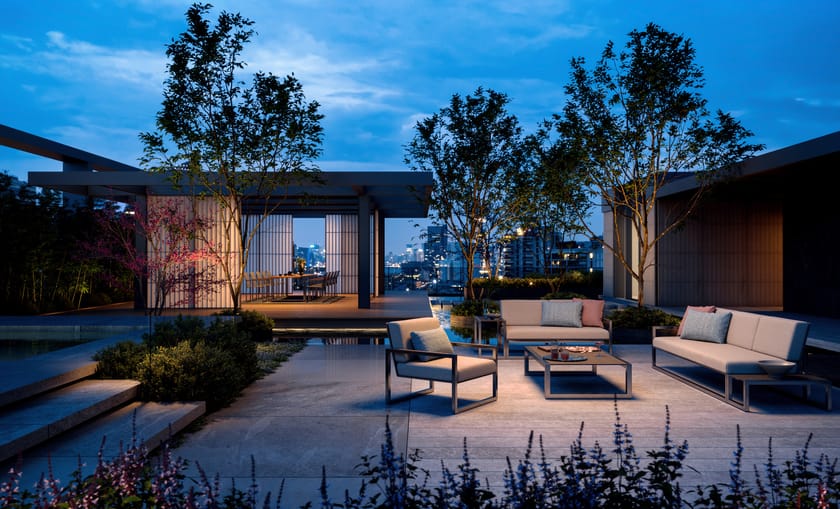 NINIX LOUNGE 3 seater Batyline® garden sofa By Royal Botania