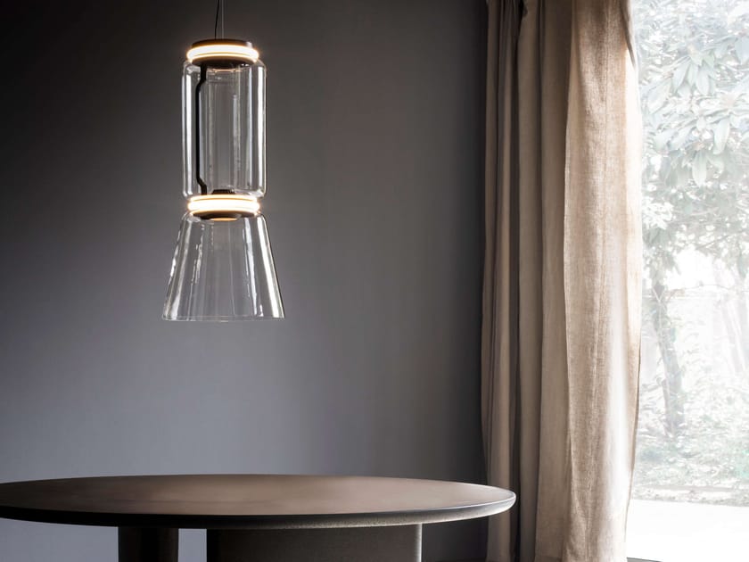 NOCTAMBULE SUSPENSION LOW CYLINDER CONE pendant lamp By Flos design ...