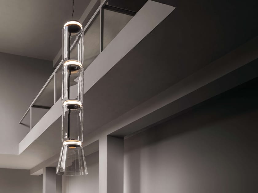 NOCTAMBULE SUSPENSION LOW CYLINDER CONE pendant lamp By Flos design ...