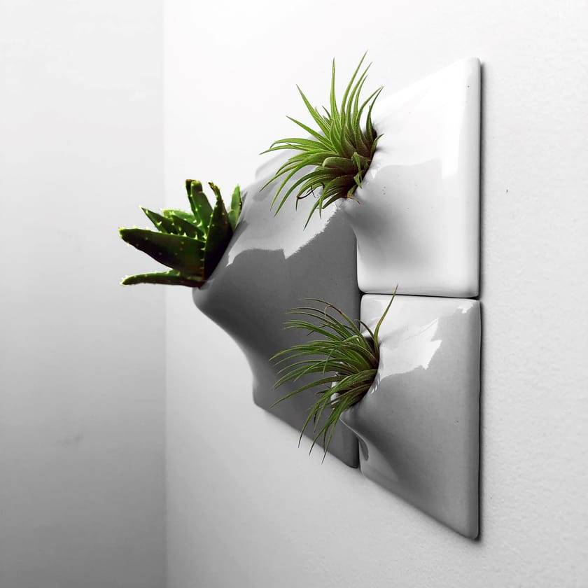 Modular ceramic wall planter NODE XS By Pandemic Design Studio design ...
