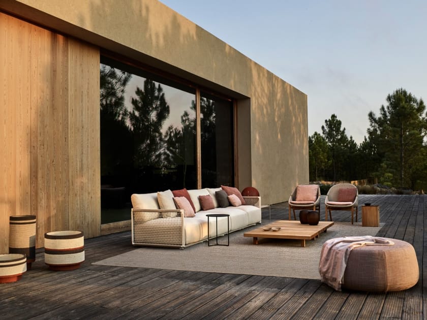 NODI SOFA | 3 seater garden sofa By TRIBÙ design Yabu Pushelberg