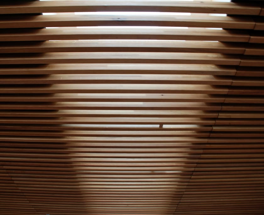 Open slats ceiling Wooden ceiling panels By NODOO